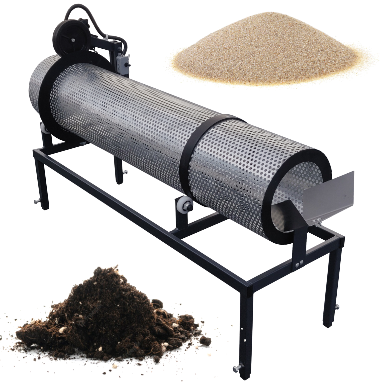 Tamis rotatif monophasé - DMB Machine pour parpaing, concasseur ...